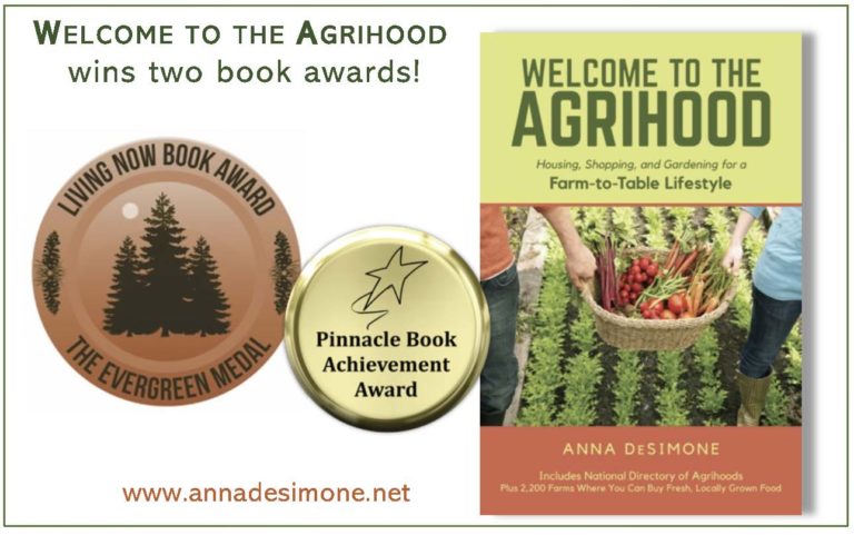 Welcome to the Agrihood wins two book awards! - Anna DeSimone