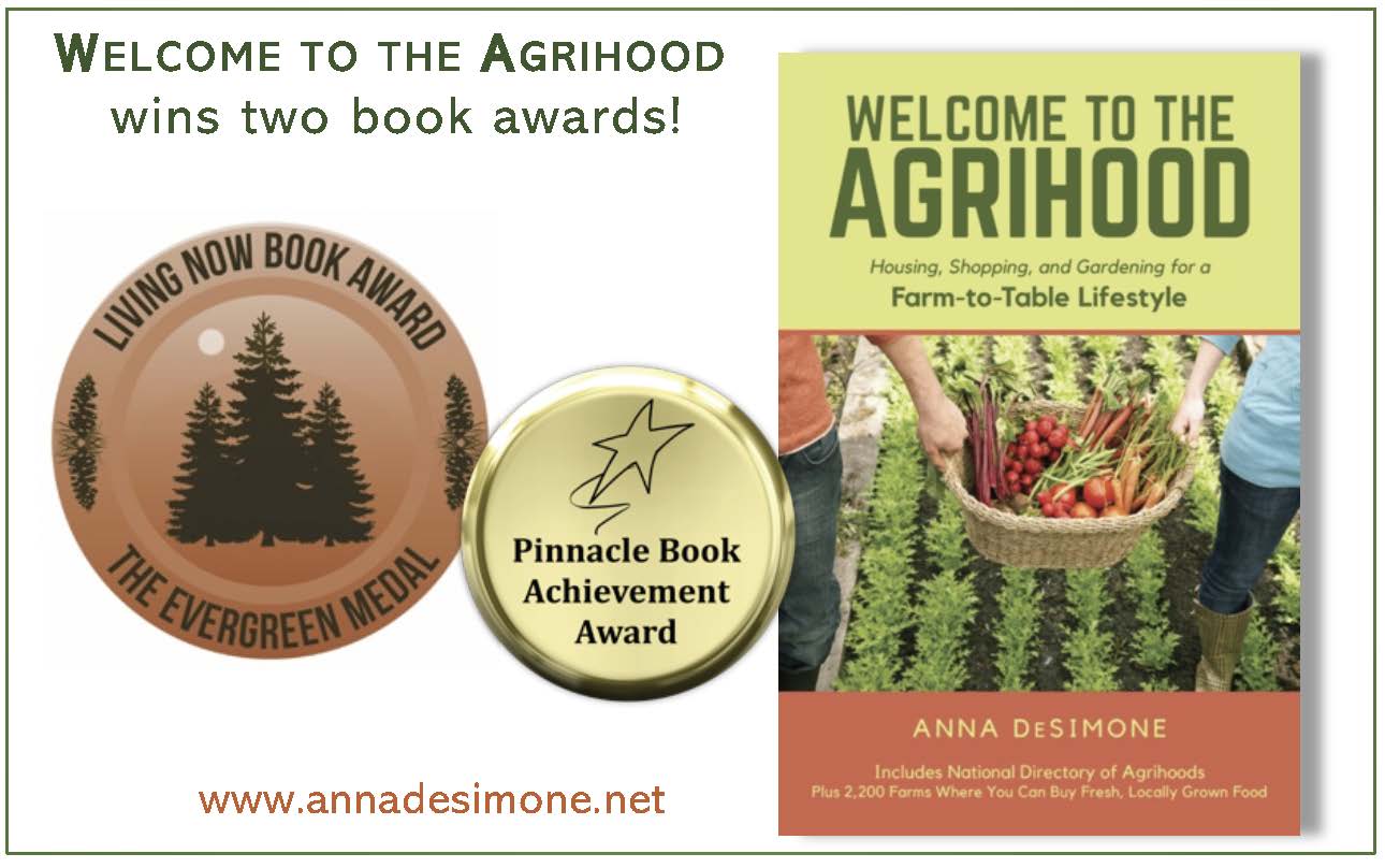 Welcome to the Agrihood wins two book awards! - Anna DeSimone